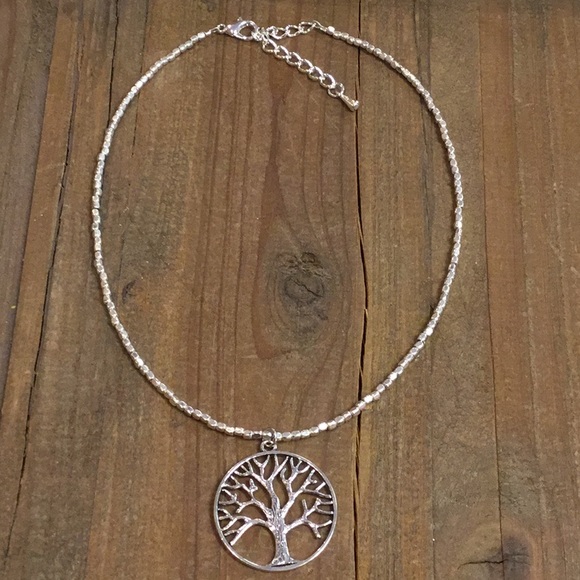Paco Designs | Jewelry | Delicate Pewter Beaded Family Tree Necklace ...